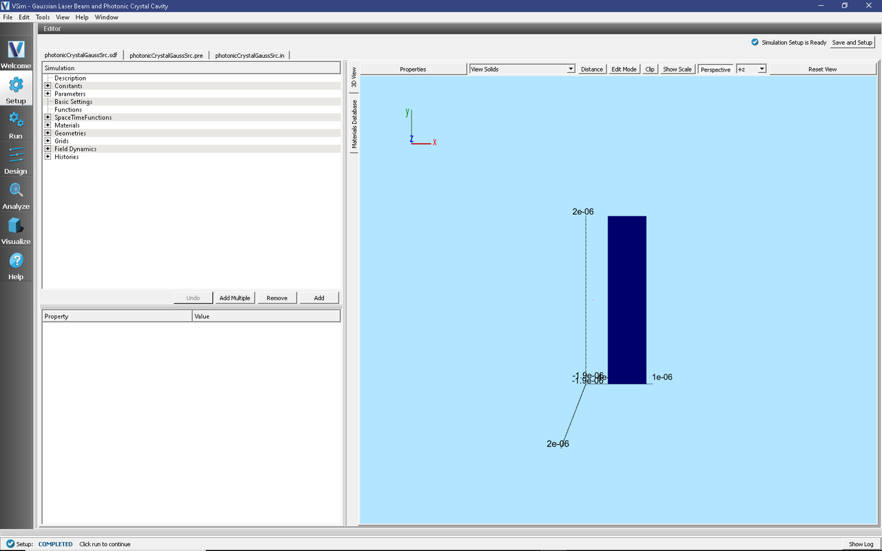 Gaussian Laser Beam and Photonic Crystal Cavity ...